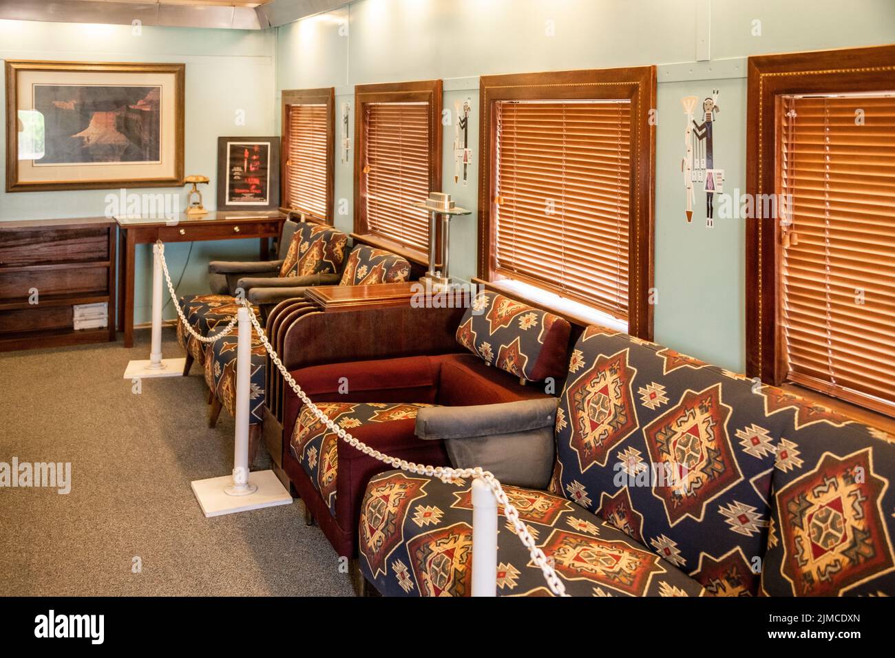 Arizona Railway Museum - Luxury Passenger Lounge Car Stock Photo - Alamy