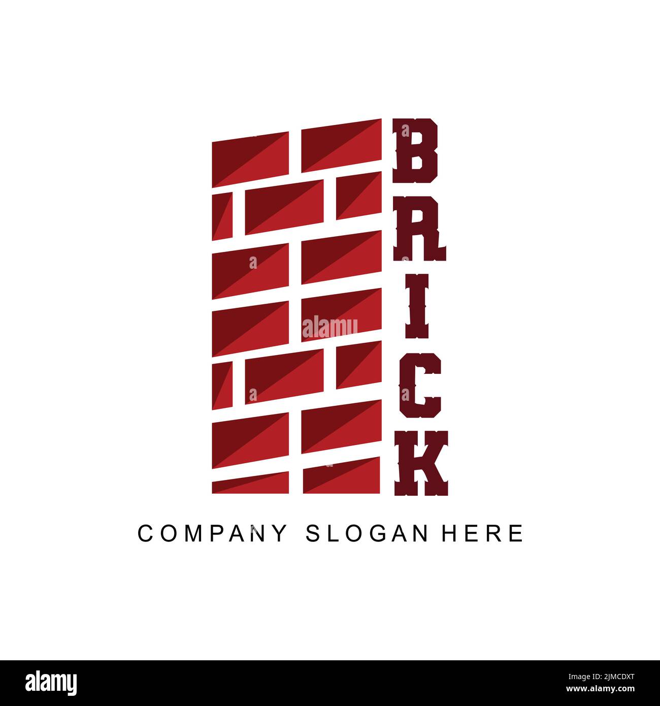 Logo house construction company brick hi-res stock photography and ...