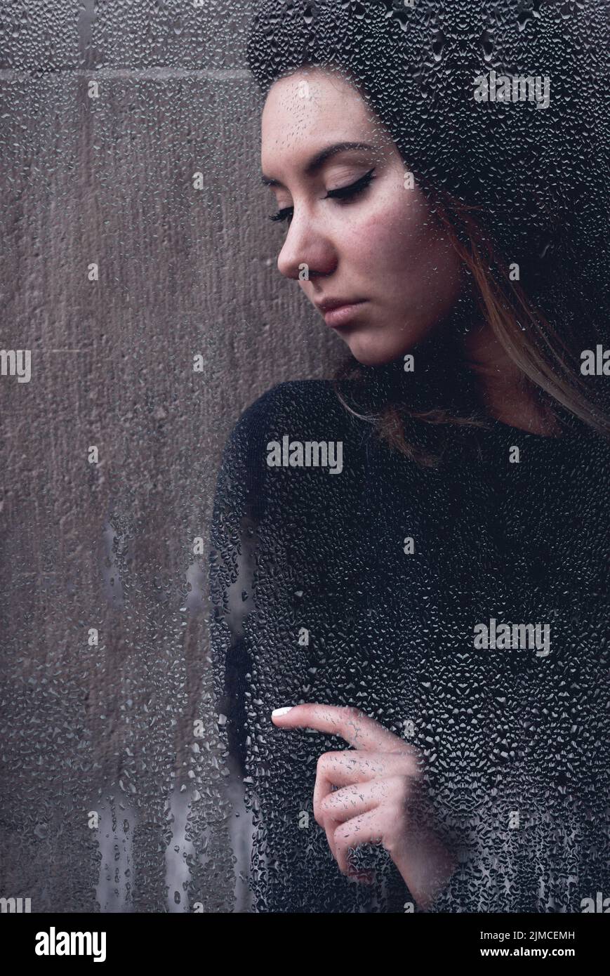 Person viewed through a window hi-res stock photography and images - Alamy