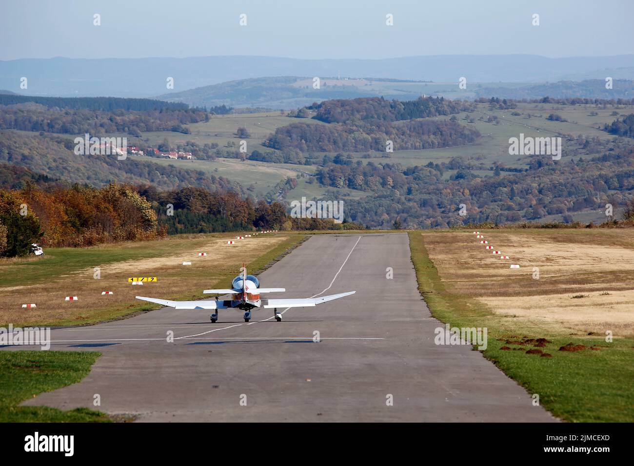 Airplane, Wasserkuppe, Berg, Fulda, Hessen, Germany, Europe Stock Photo ...