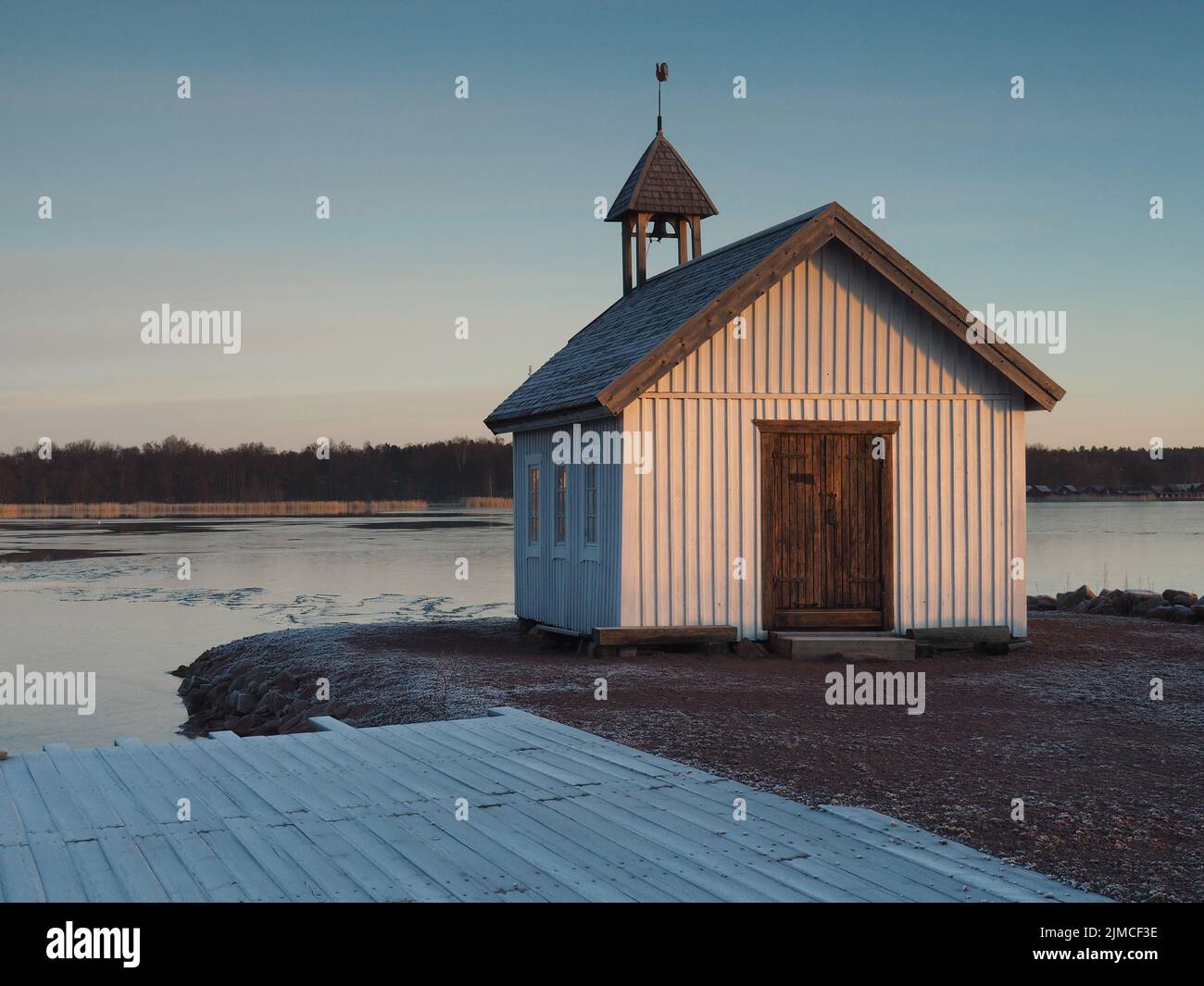 Mariner chapel, Mariehamn, Aland Stock Photo - Alamy