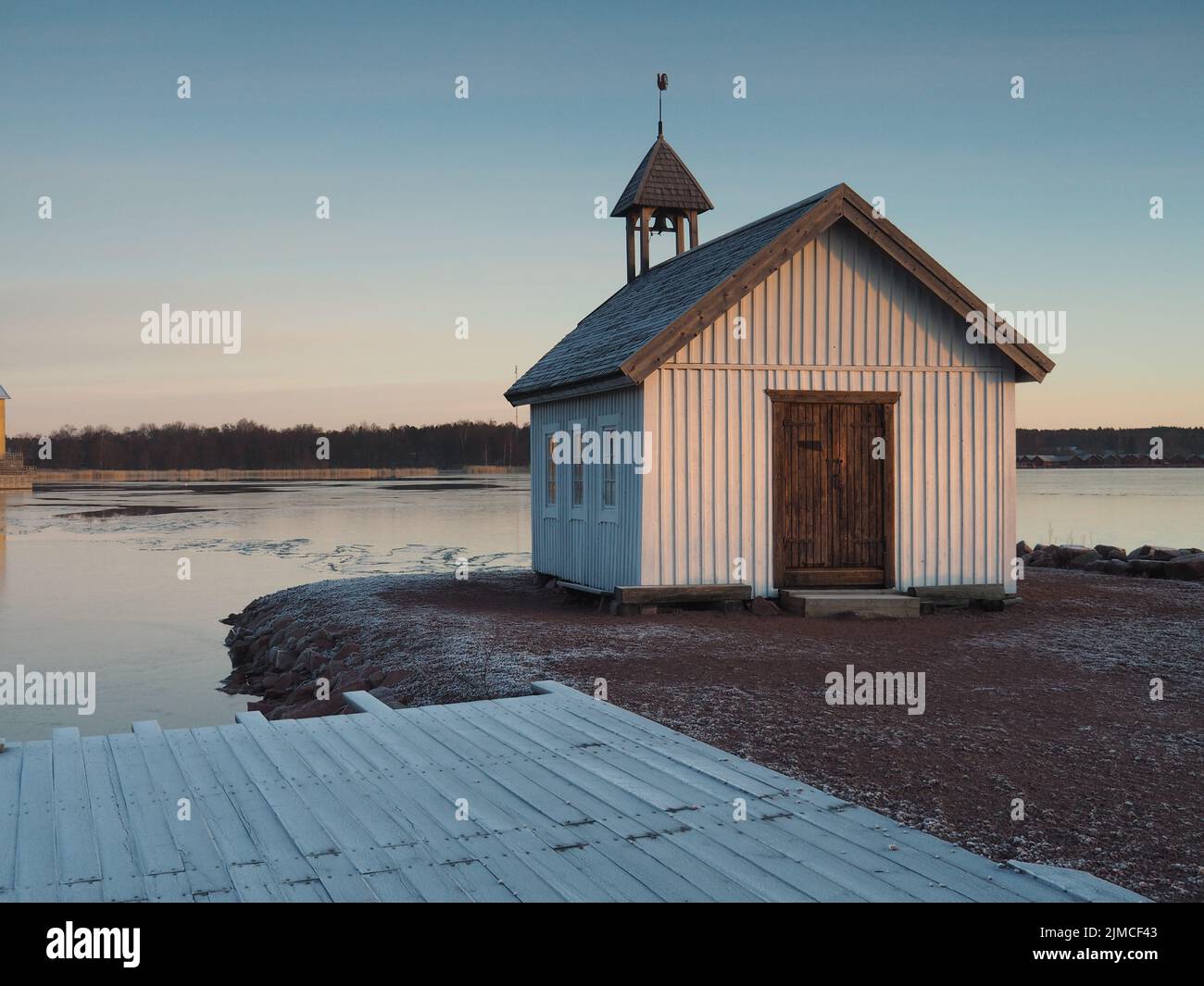 Mariner chapel, Mariehamn, Aland Stock Photo - Alamy