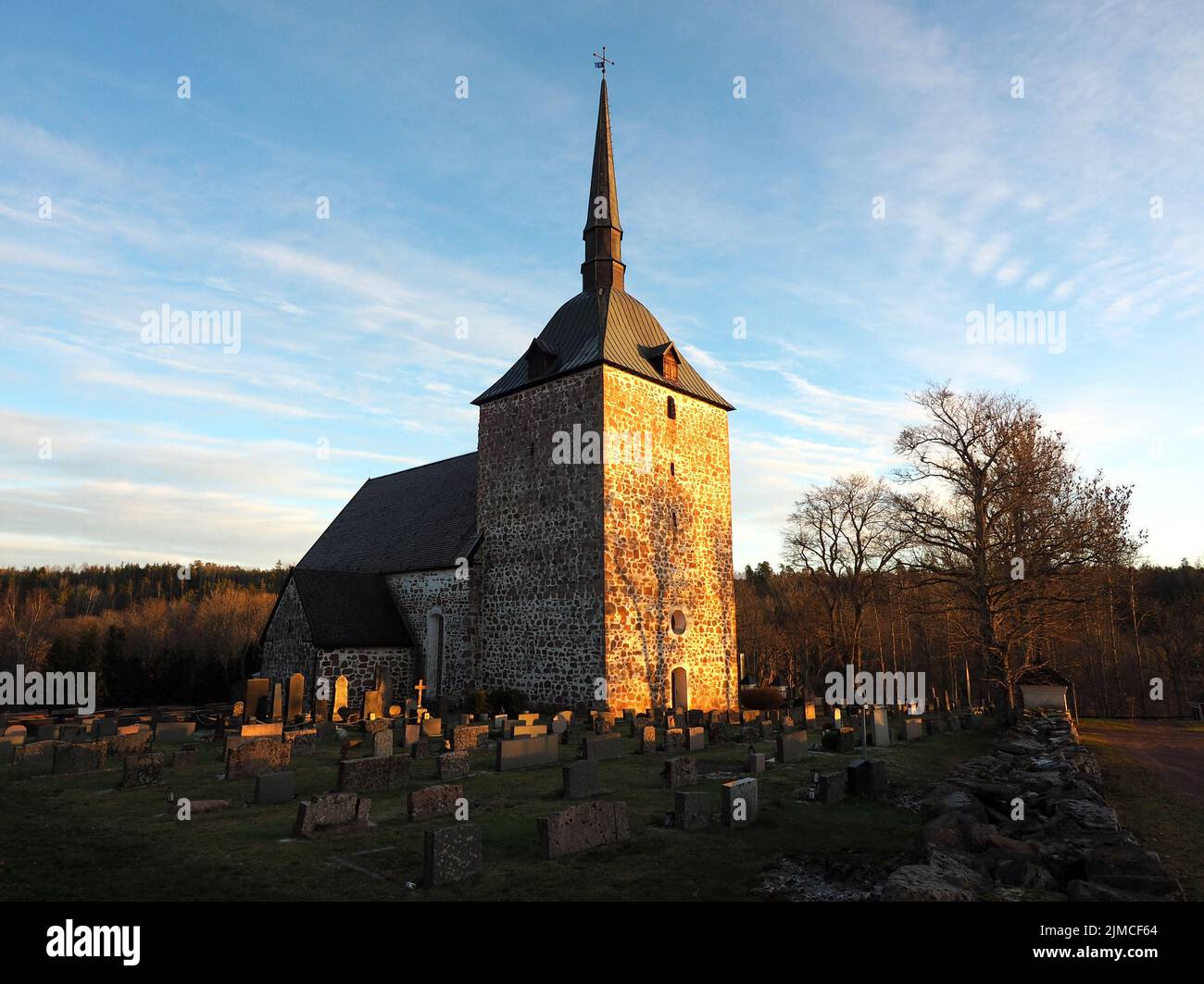 Church in Sund, Aland, St. John the Baptist Stock Photo - Alamy