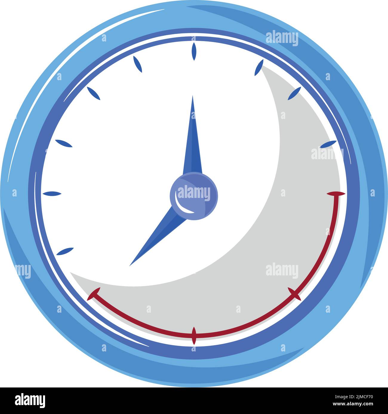clock icon in flat style Stock Vector Image & Art - Alamy