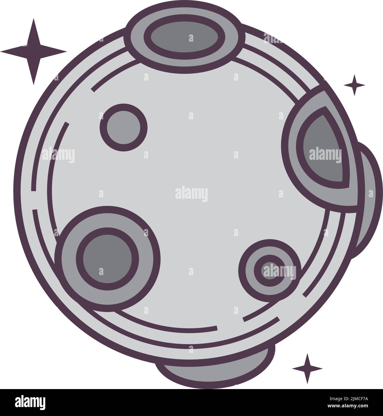 moon space icon Stock Vector Image & Art - Alamy