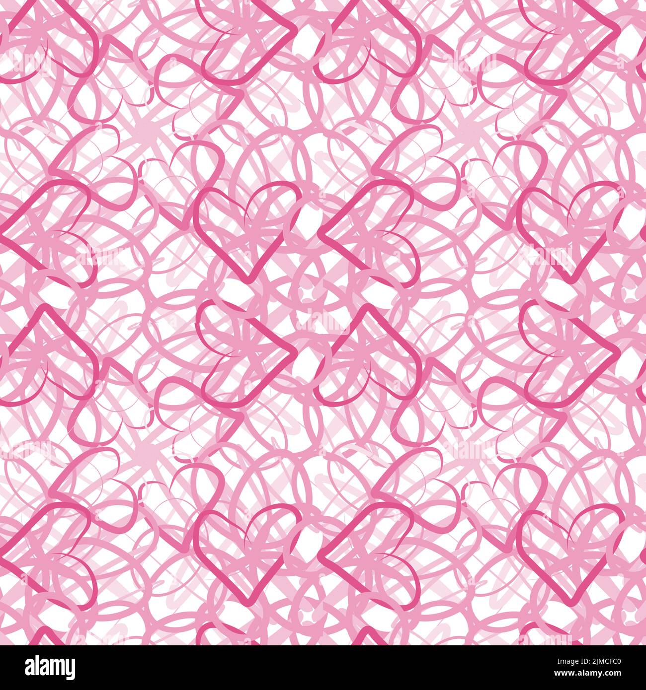 Pink hearts pattern hi-res stock photography and images - Alamy