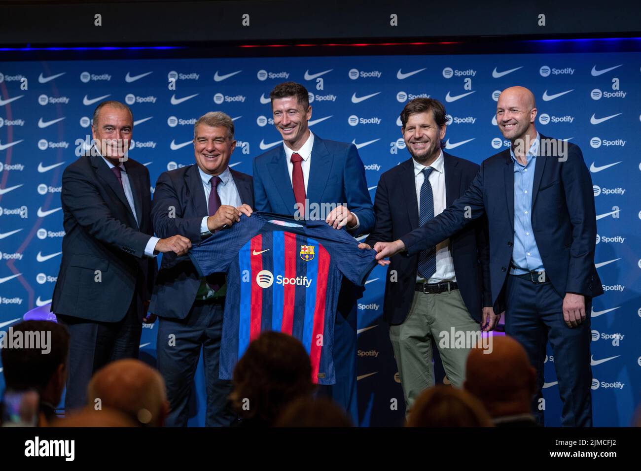 Barcelona,Spain.05 August,2022. Rafa Yuste,Jan Laporta,Robert ...