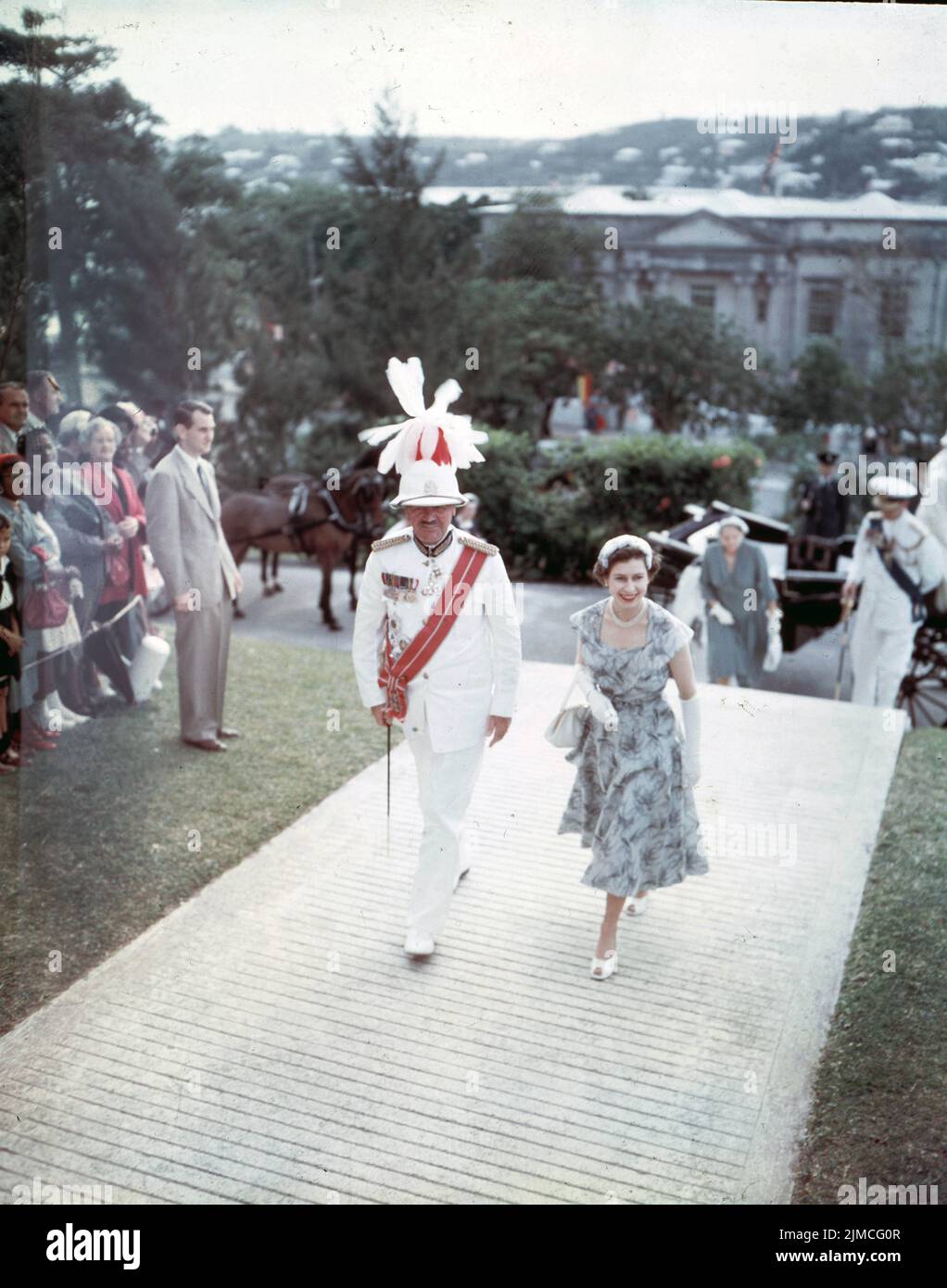 November 23, 1953, St George, Bermuda: QUEEN ELIZABETH II and PRINCE ...