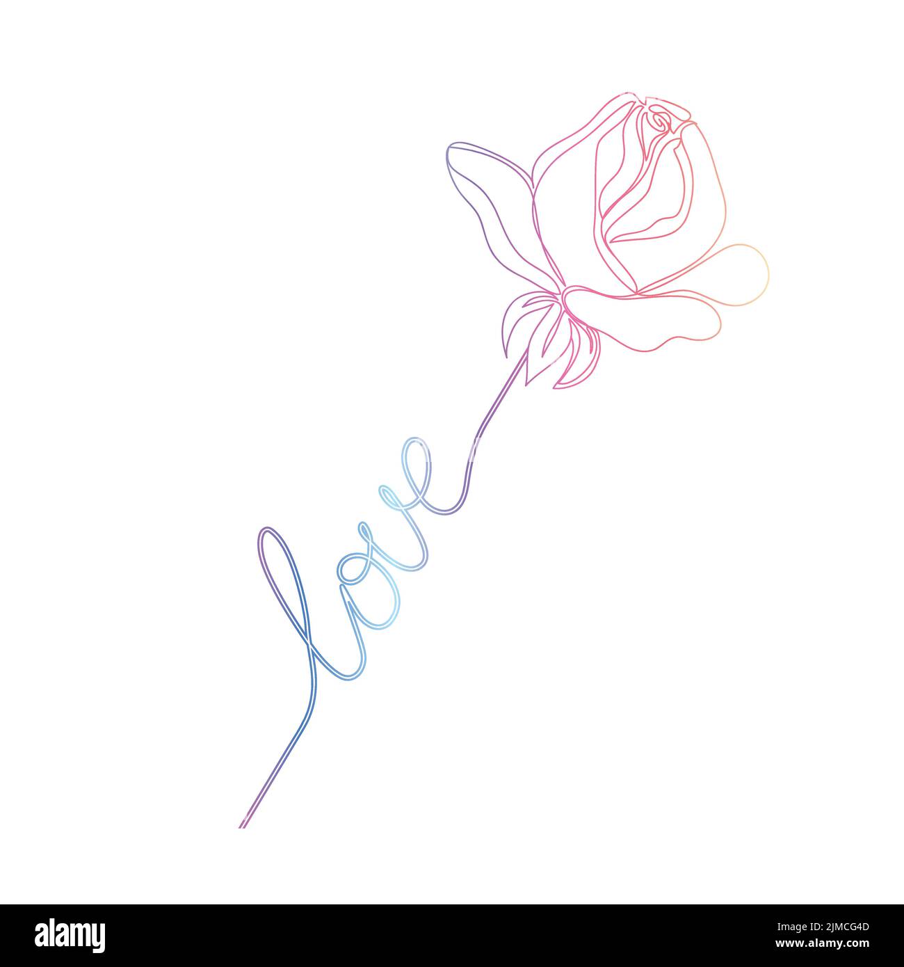 Colorful message "LOVE " for pride month celebration. Typography of ...