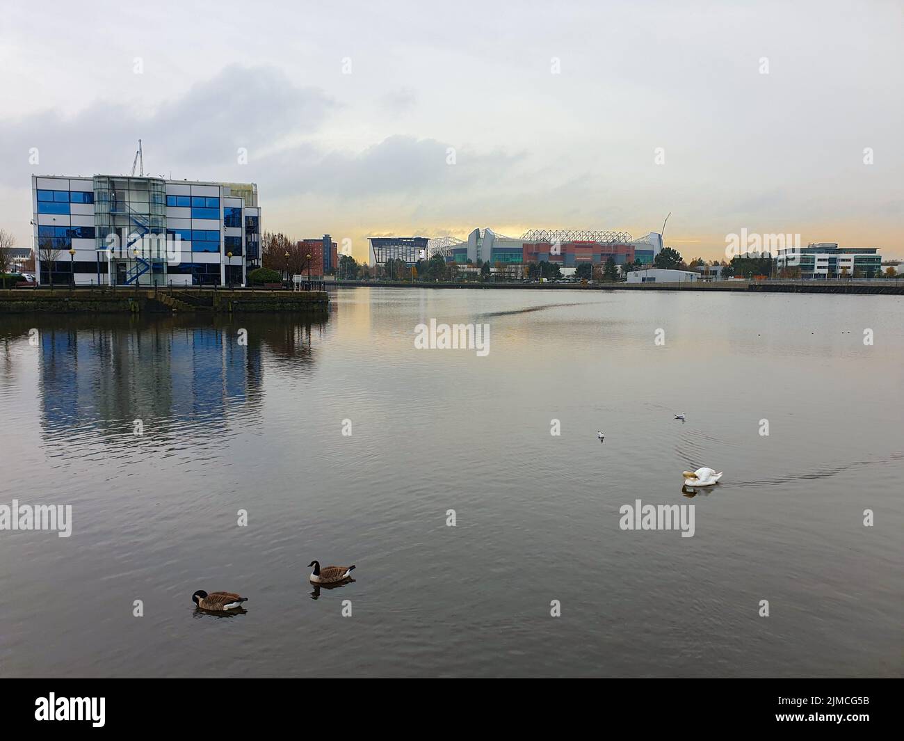 The Salford Quays in Geater Manchester, UK Stock Photo - Alamy