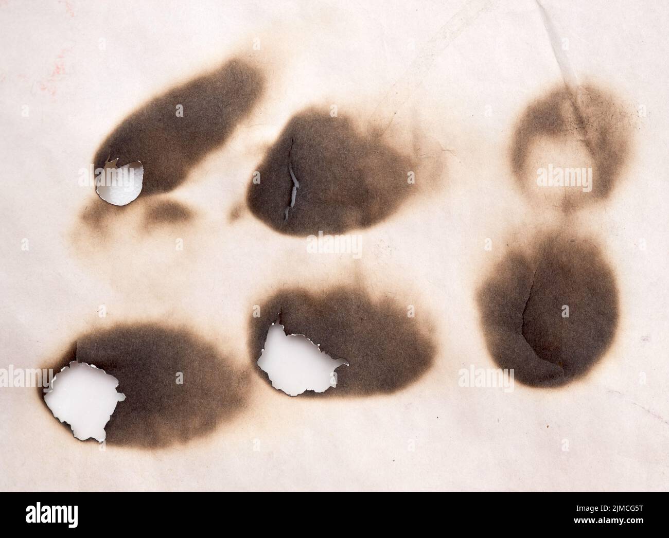 Burn holes hi-res stock photography and images - Alamy