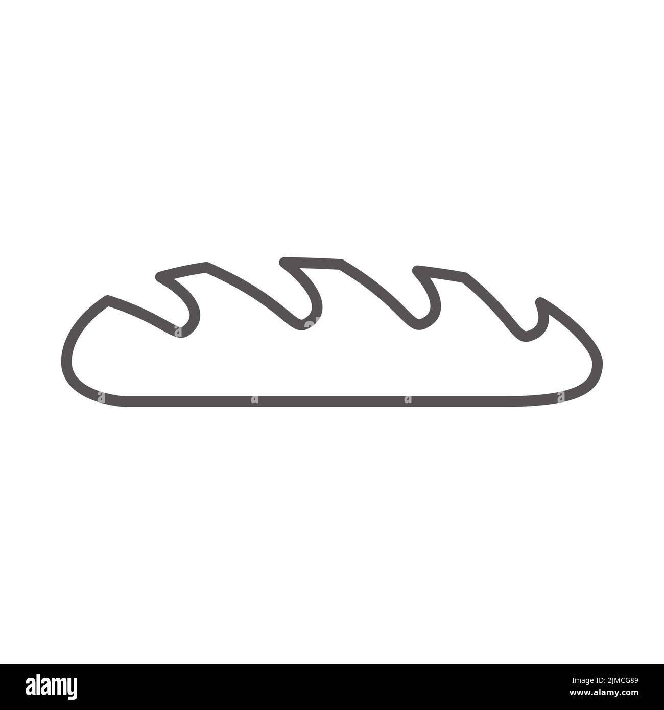 Line style bread icon or symbol for your design Stock Vector Image ...