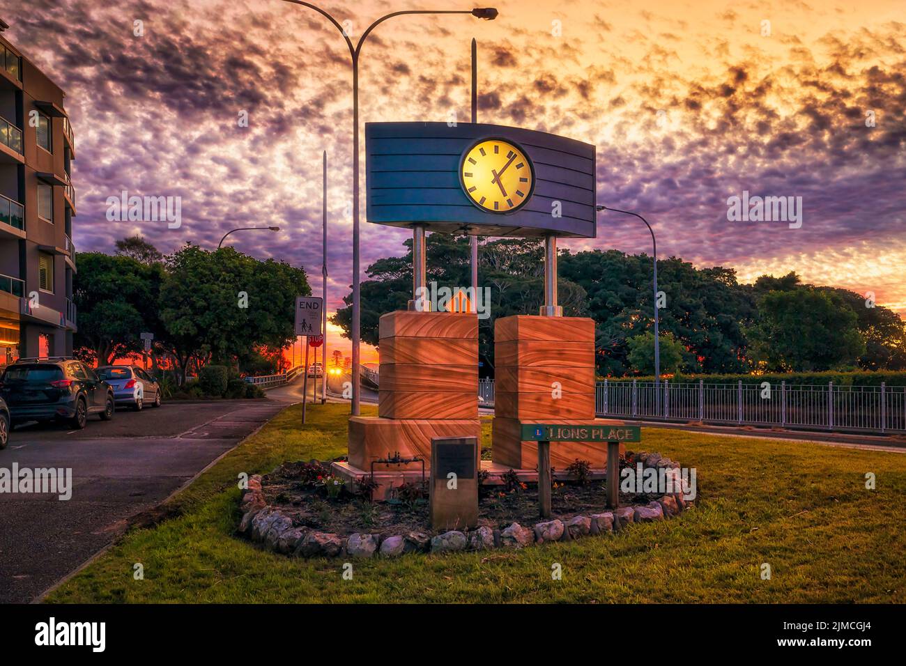 Shopping street Head Street in Forster town around Lions place at the ...
