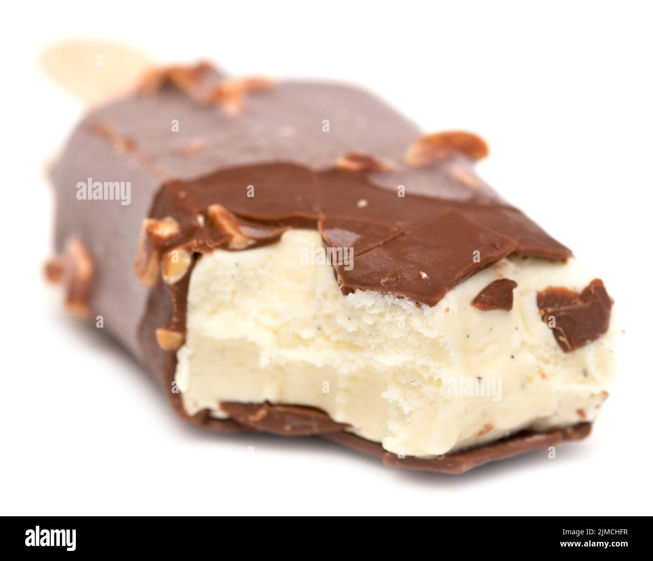 Bitten ice cream Stock Photo - Alamy