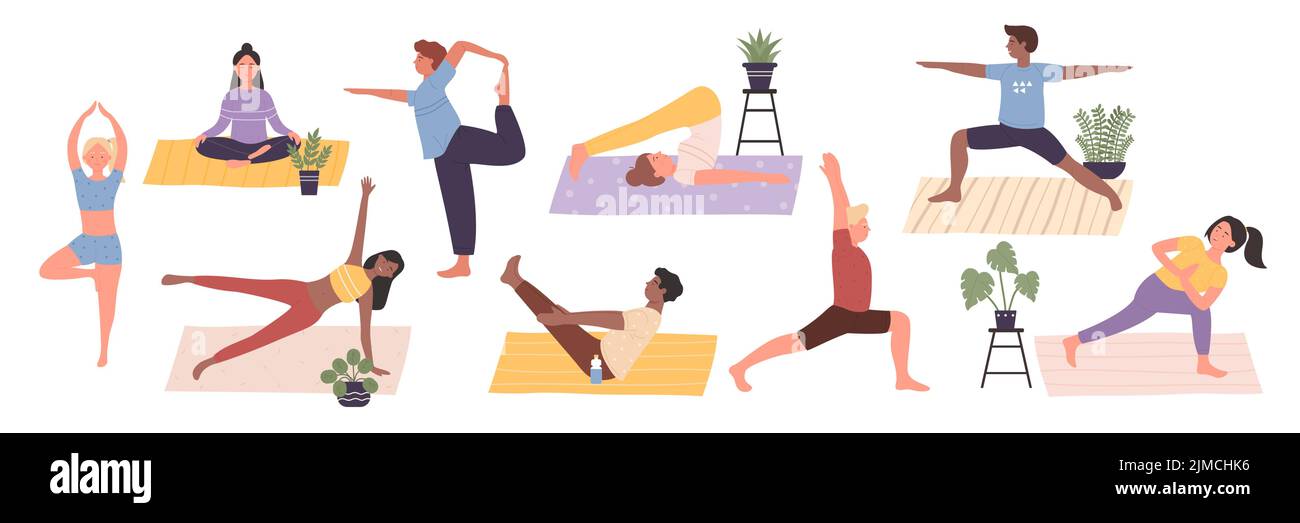 Halasana cartoon hi-res stock photography and images - Alamy