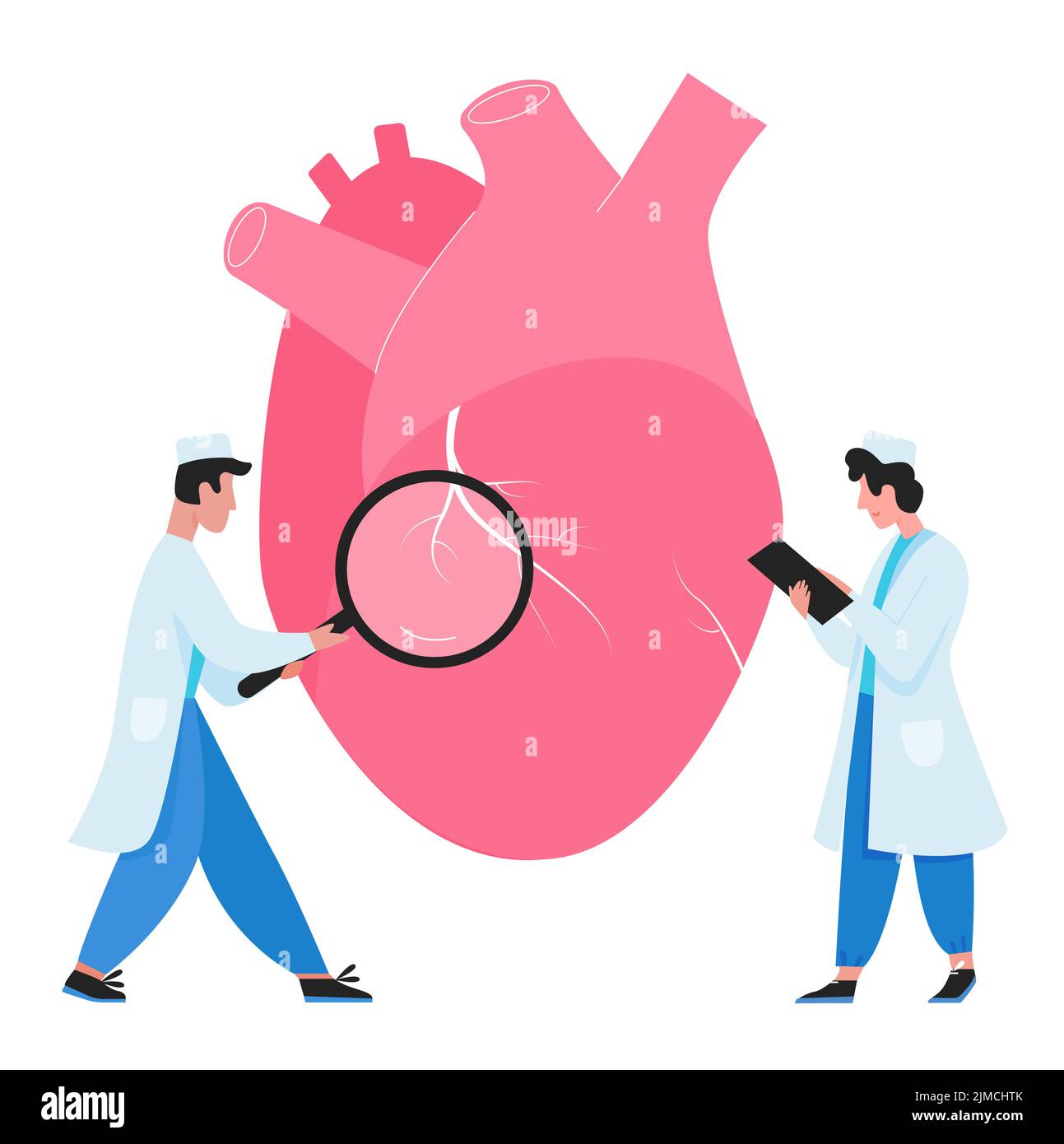 Healthcare medical concept. Healthy heart vector illustration. Mini ...