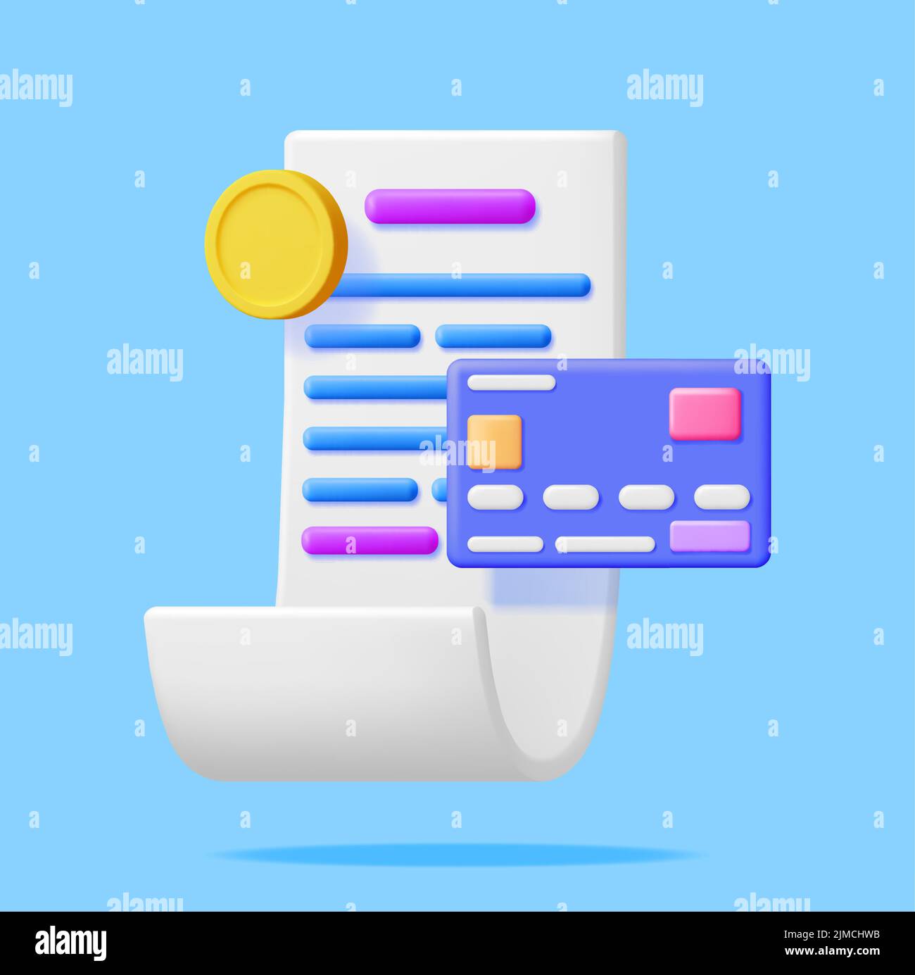 Receipt statement icon hi-res stock photography and images - Alamy
