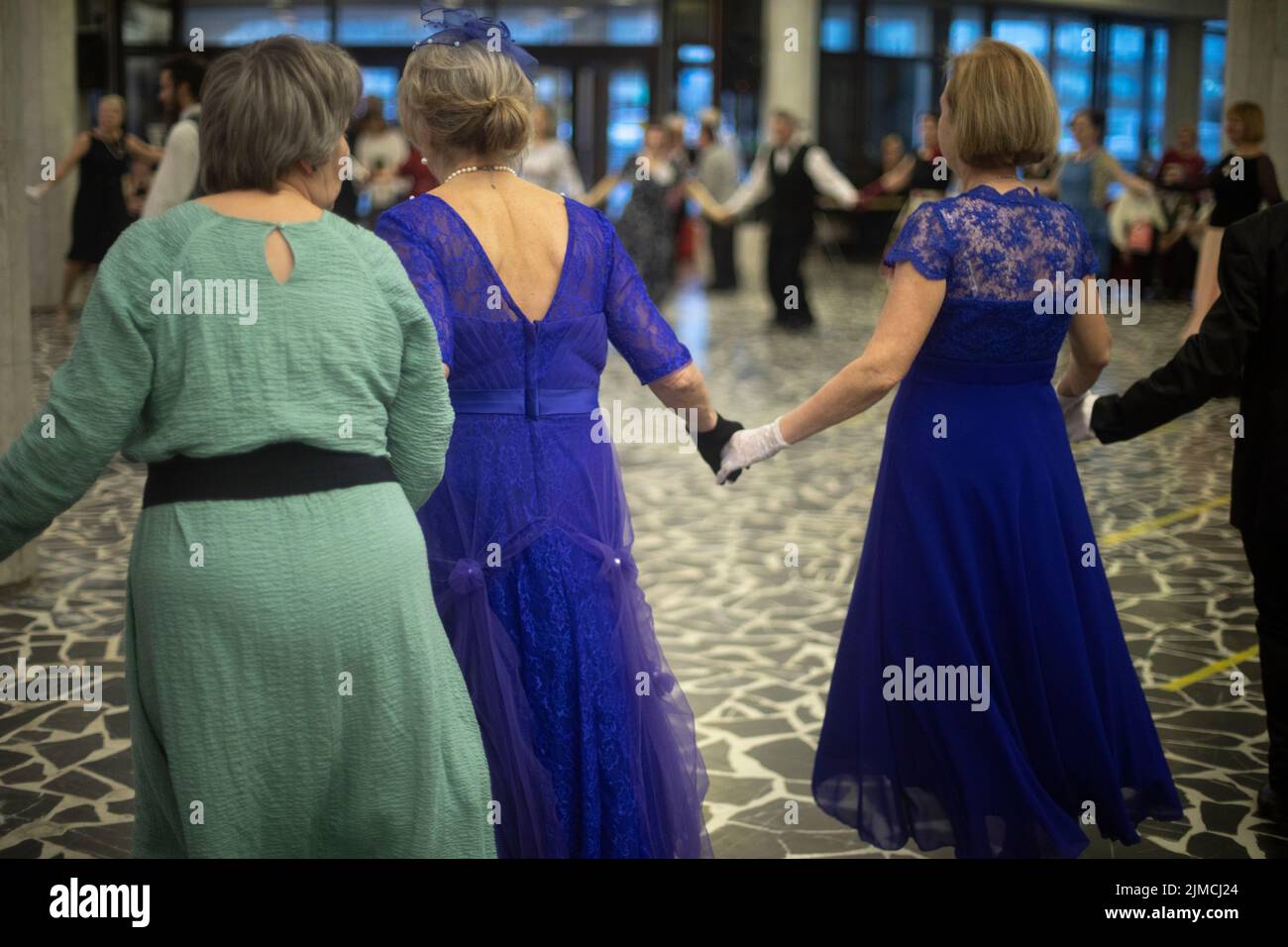 Old woman dancing close up hi-res stock photography and images - Alamy