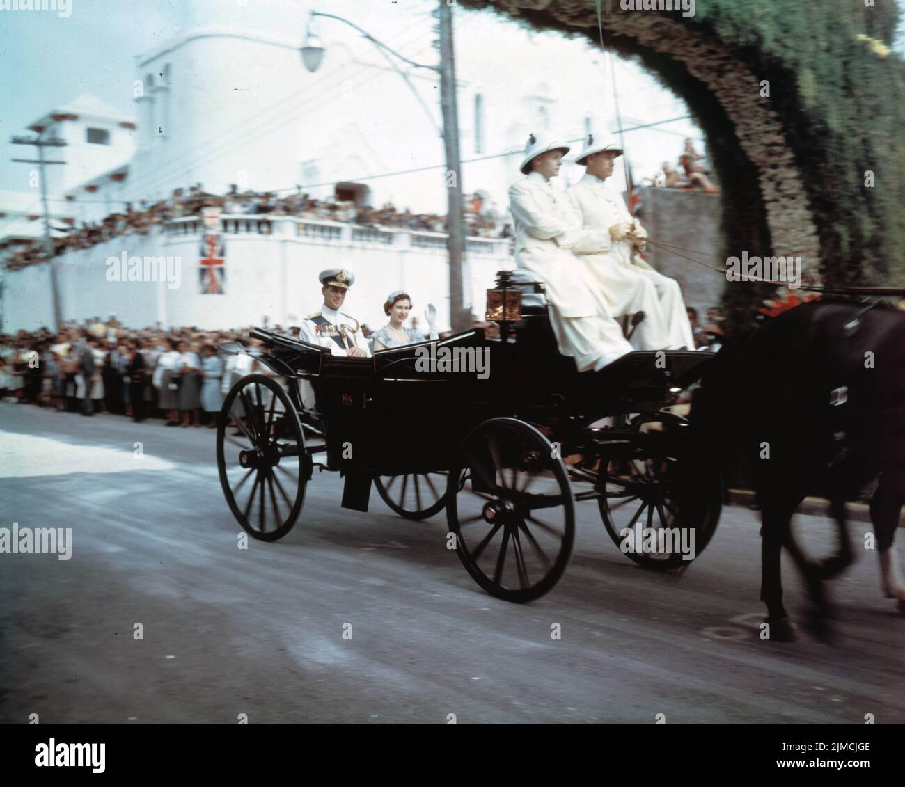 November 23, 1953, St George, Bermuda: QUEEN ELIZABETH II and PRINCE ...