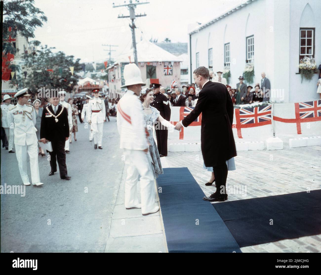 November 23, 1953, St George, Bermuda: QUEEN ELIZABETH II and PRINCE ...