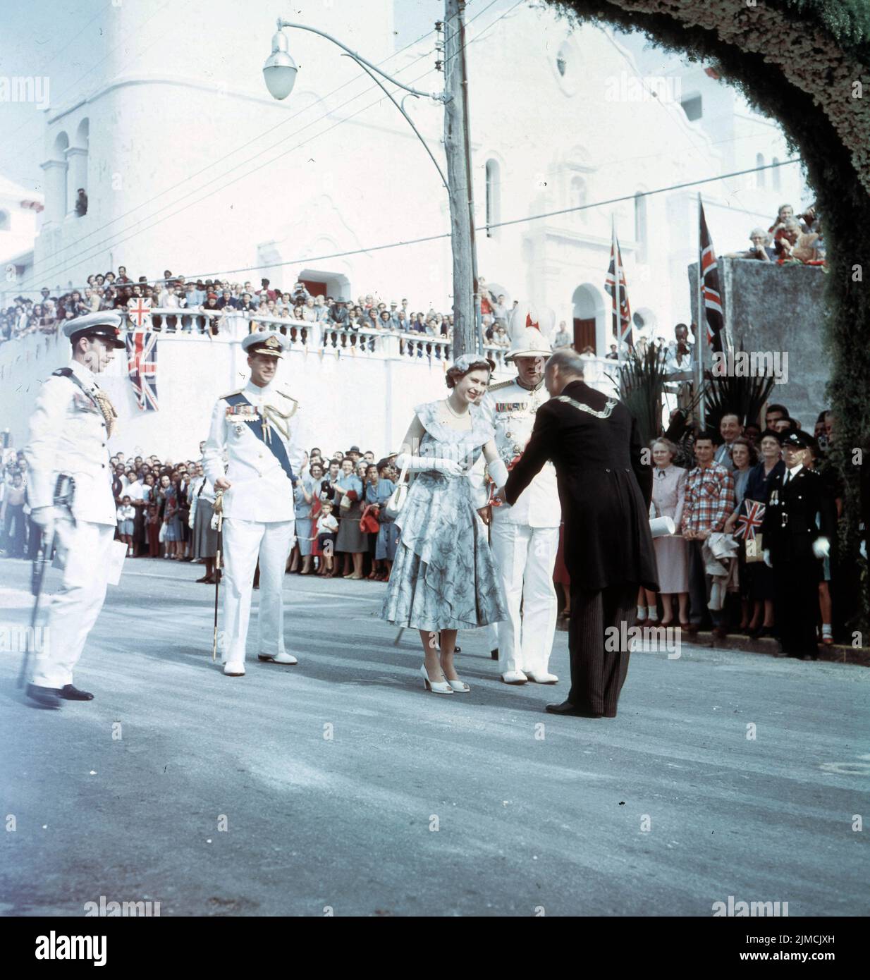 November 23, 1953, St George, Bermuda: QUEEN ELIZABETH II and PRINCE ...