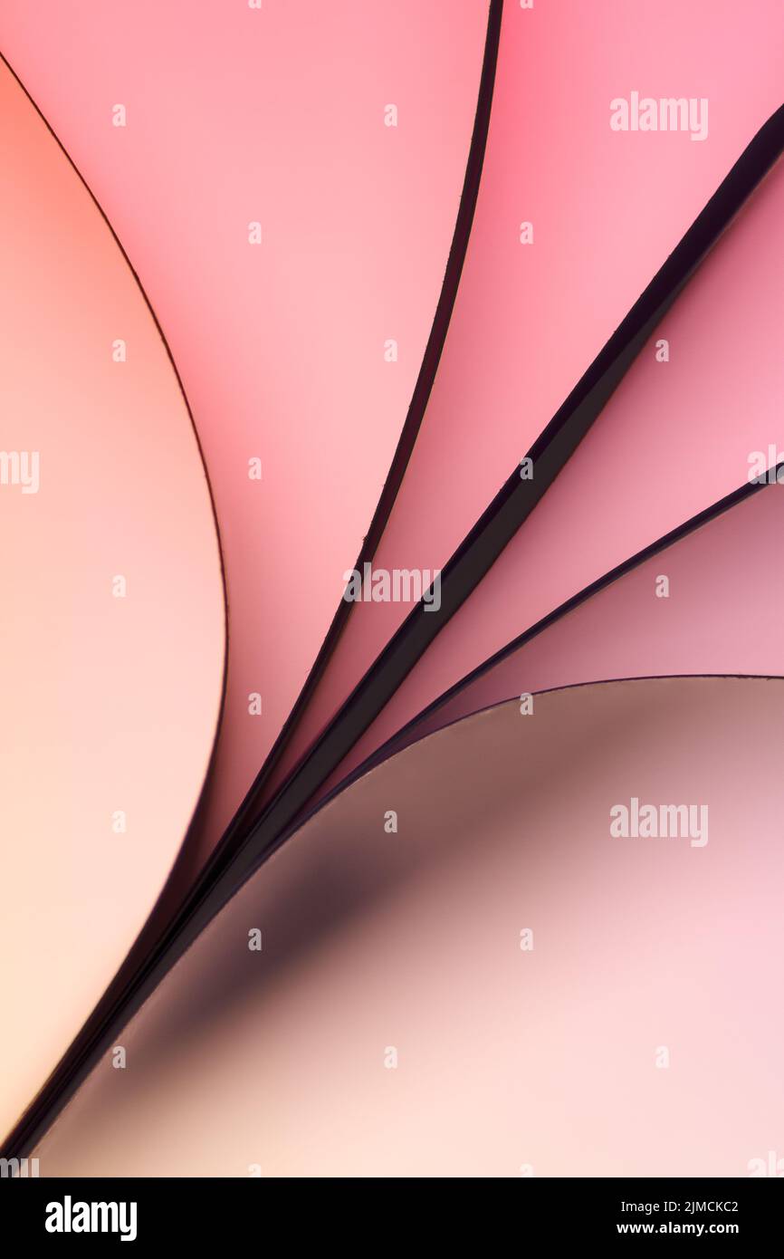 Folded backlit paper abstract pastel shapes suitabe as wallpaper Stock ...