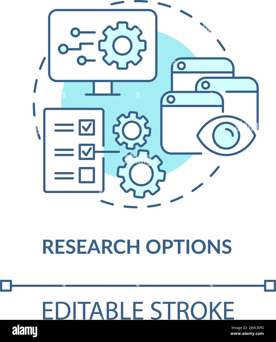 Research options turquoise concept icon Stock Vector Image & Art - Alamy