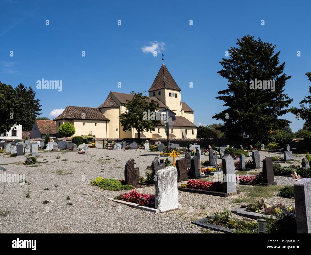 Cemetery and Catholic Parish Church of St. George, a late Carolingian ...