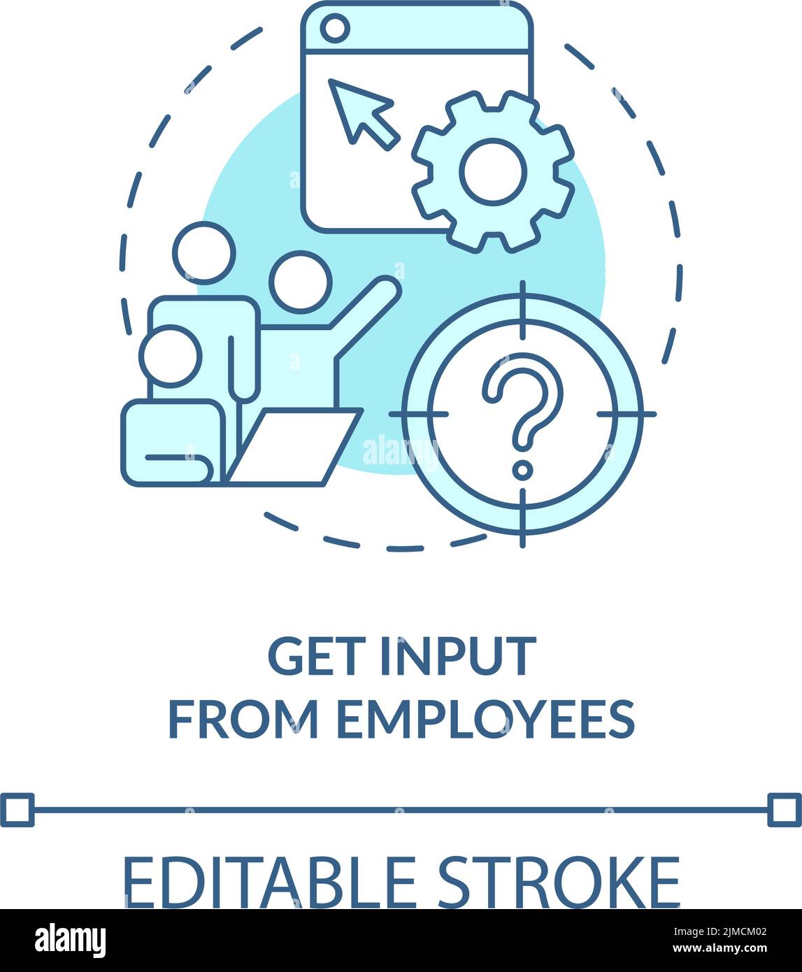 Get input from employees turquoise concept icon Stock Vector Image ... Get input from employees turquoise concept icon Stock Vector Image ...