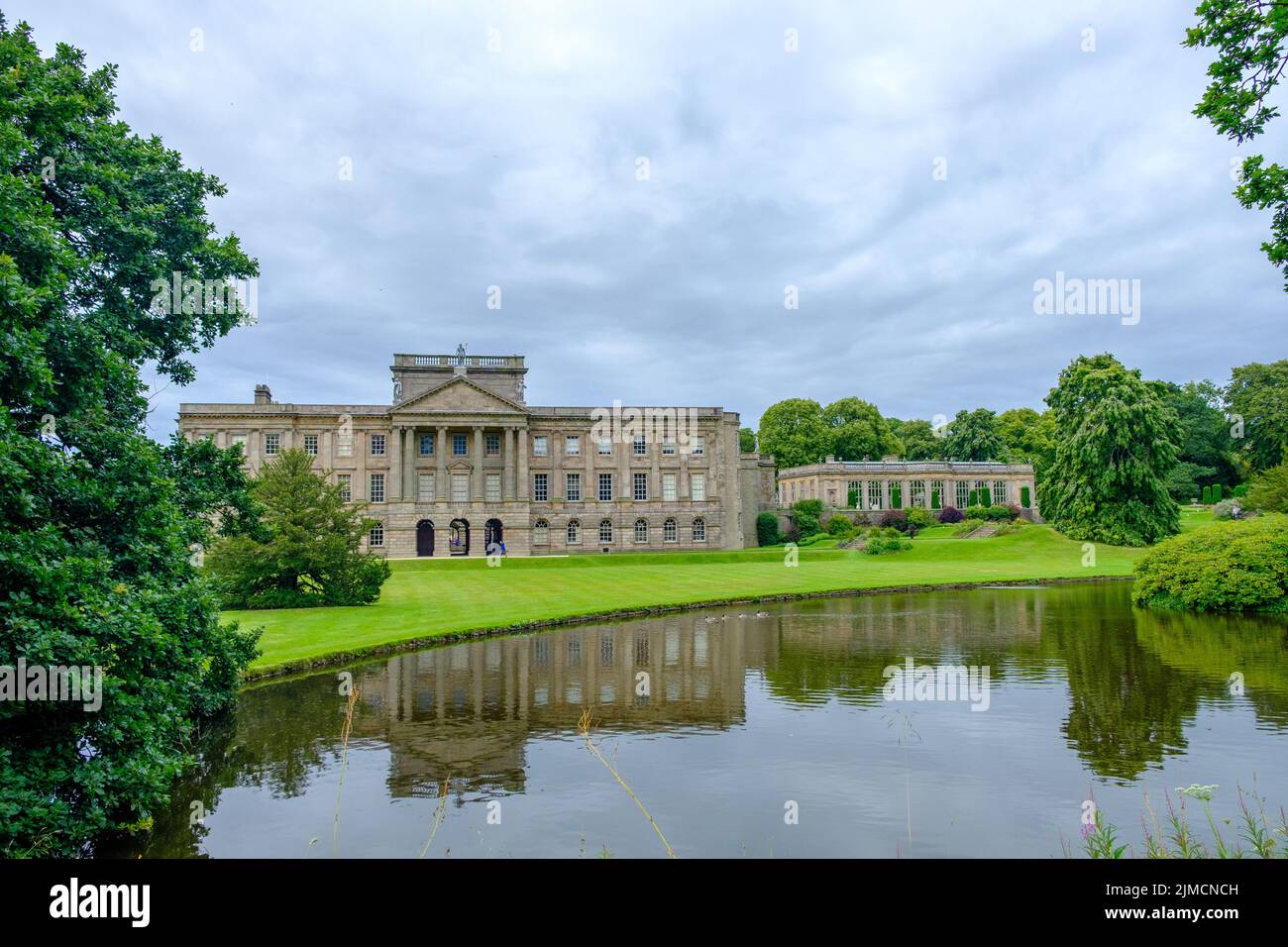 Lyme Hall historic English Stately Home and park in Cheshire, UK with ...
