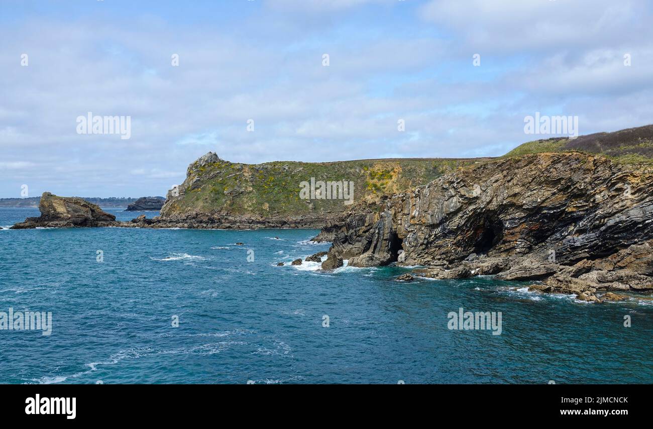 View from Fort de la Fraternite towards Fort de Capucins, on the west ...