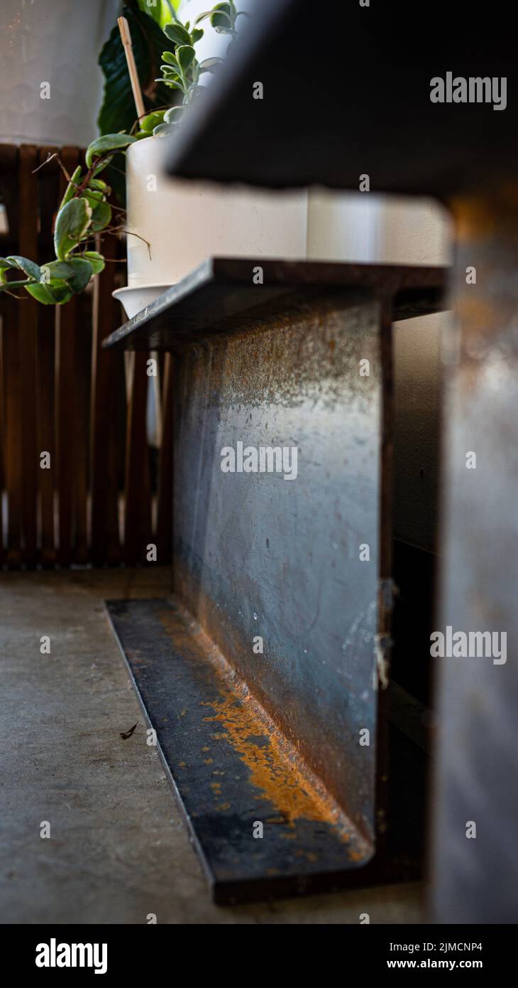 A rustic picture of a rusty metal beam Stock Photo - Alamy