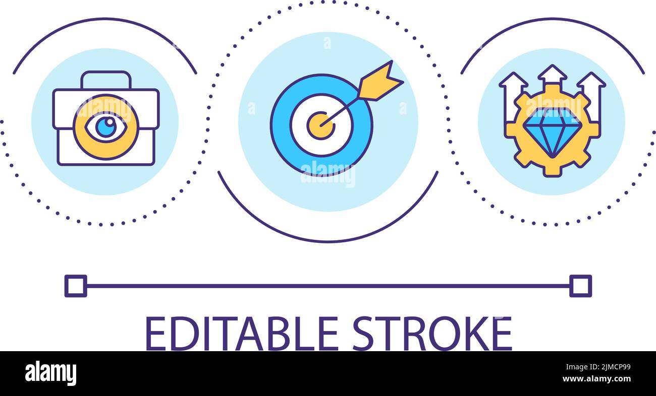 Career goal setting loop concept icon Stock Vector Image & Art - Alamy