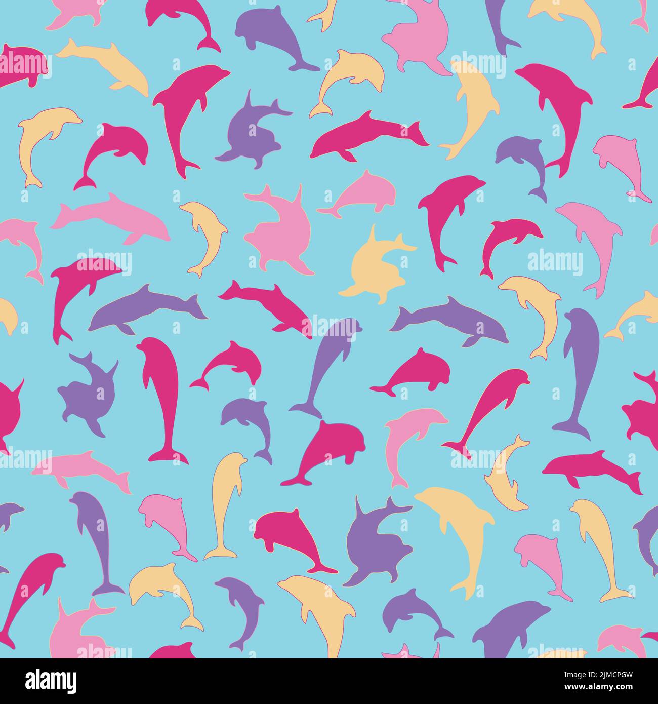 Stylized dolphin hi-res stock photography and images - Alamy