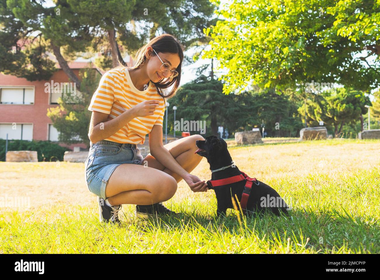 Full body glad young hi-res stock photography and images - Alamy