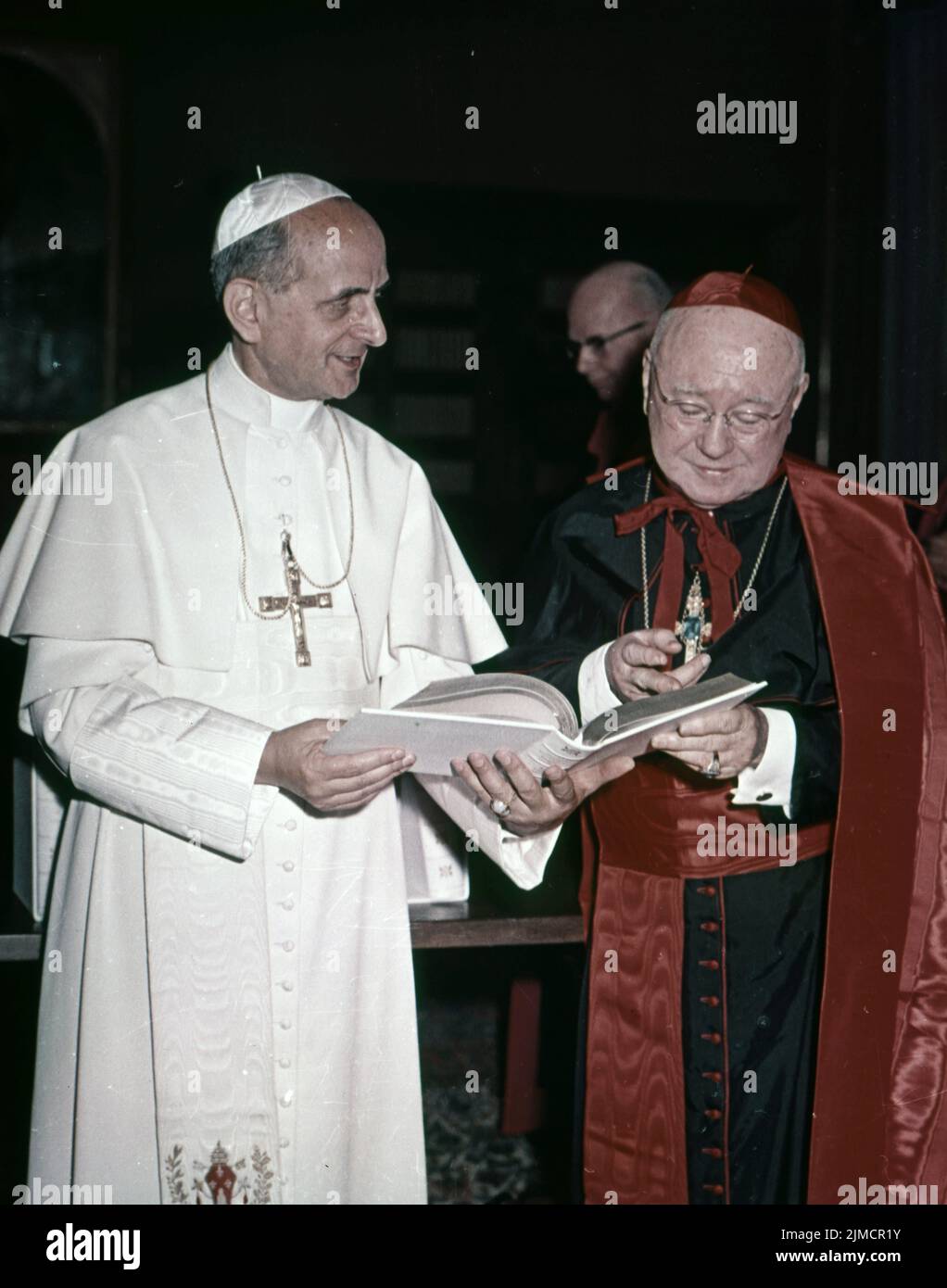 1965, London, New York, New York, USA: POPE PAUL VI receiving one of ...
