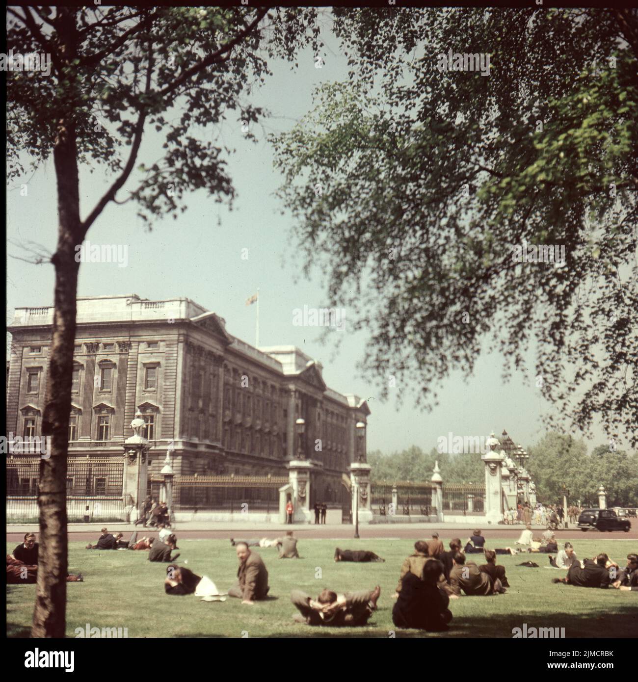 Circa 1965, London, England, United Kingdom: Buckingham Palace from the ...