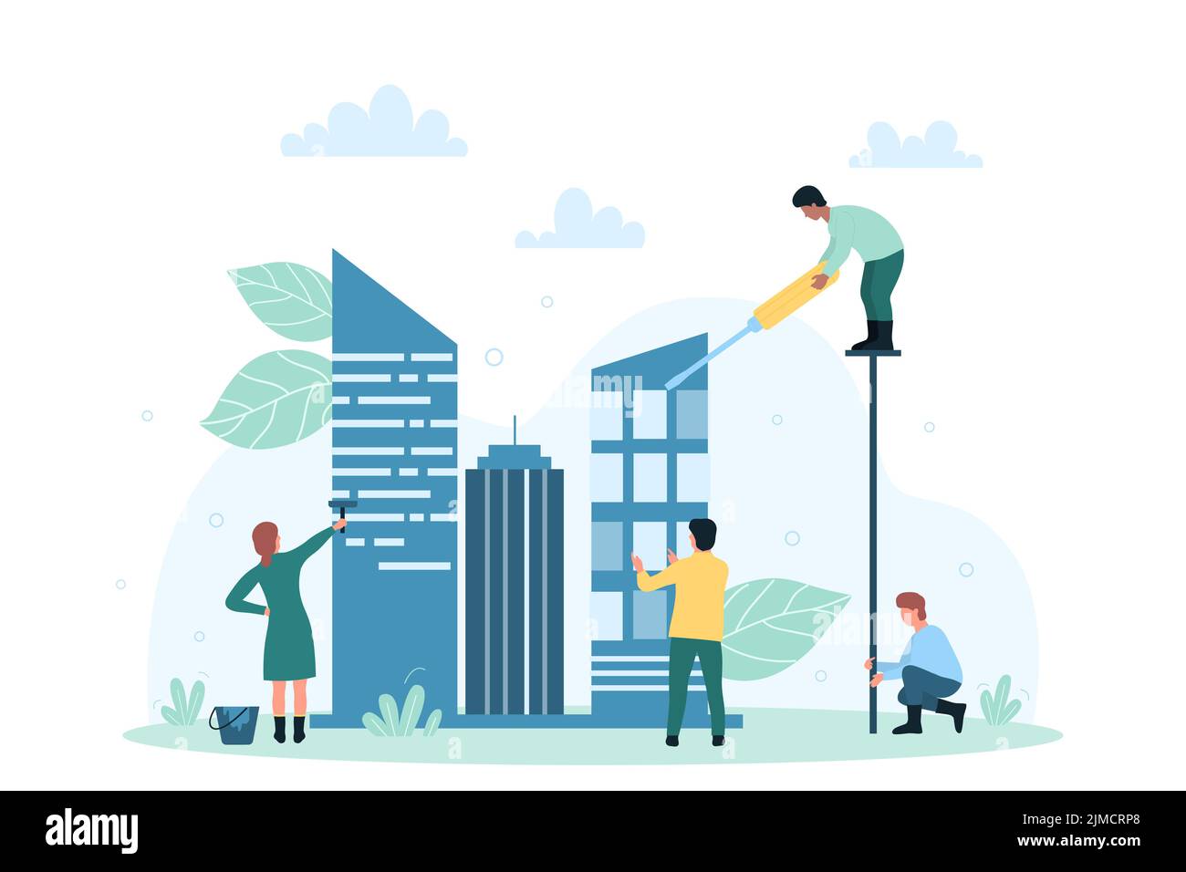 Construction cartoon illustration hi-res stock photography and images ...