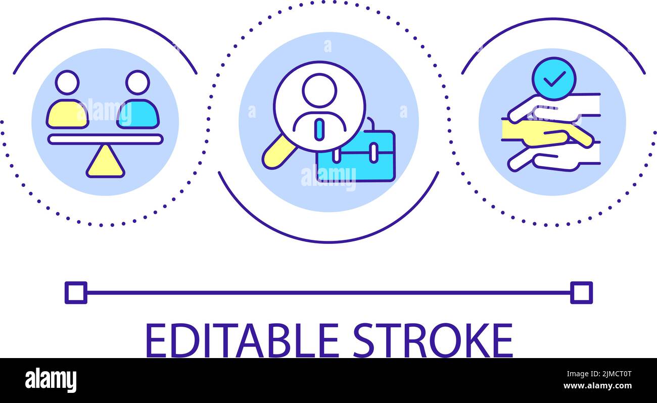 Equal employment opportunity loop concept icon Stock Vector Image & Art ...