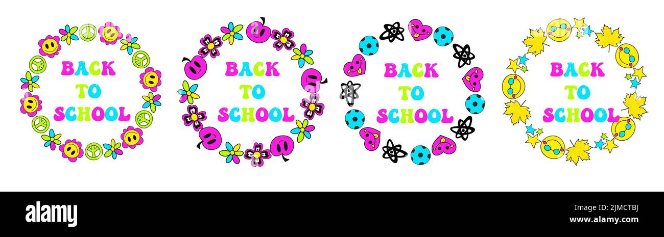 Hippie school bus Stock Vector Images - Alamy