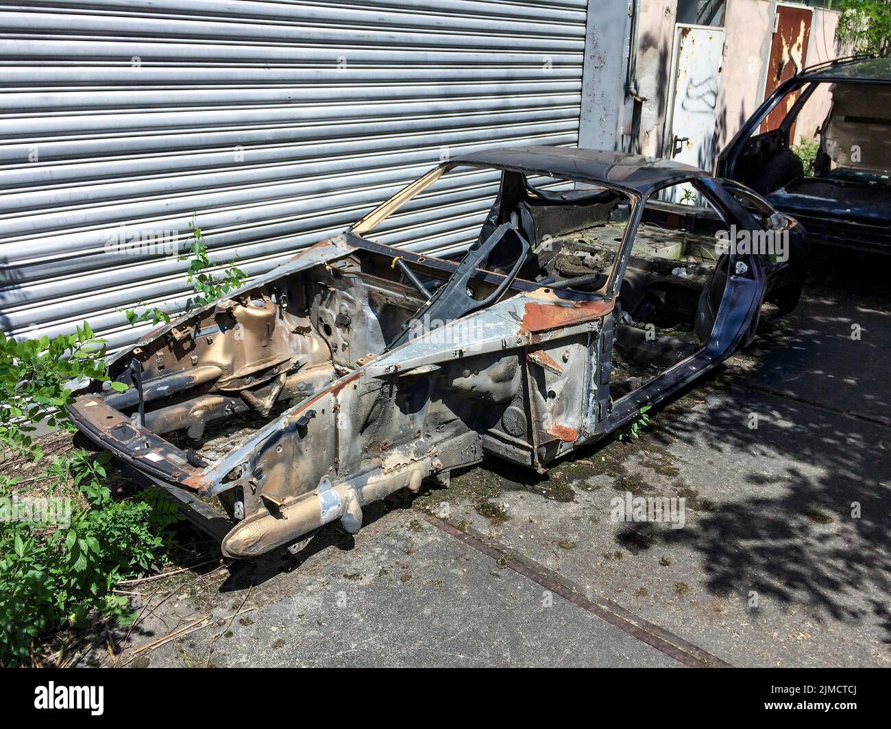 Rusty body of wreck historical classic sports car classic car Porsche ...