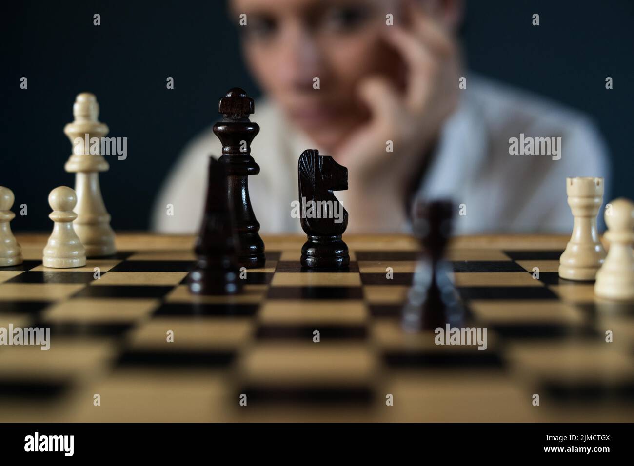 Symbol image, desperation, success, confusion, strategy, woman with a ...