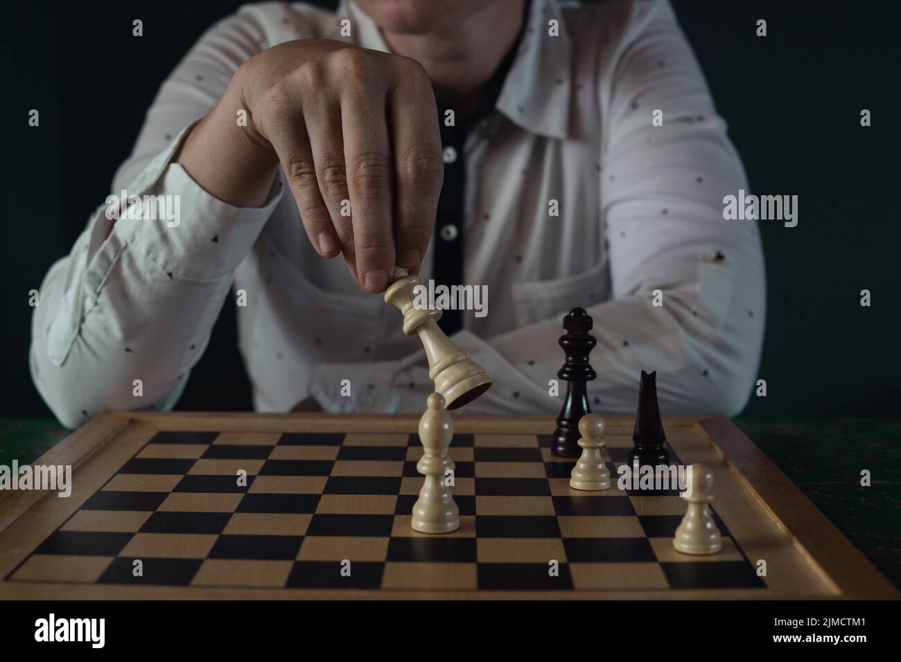 Symbol image, desperation, success, confusion, strategy, woman with a ...