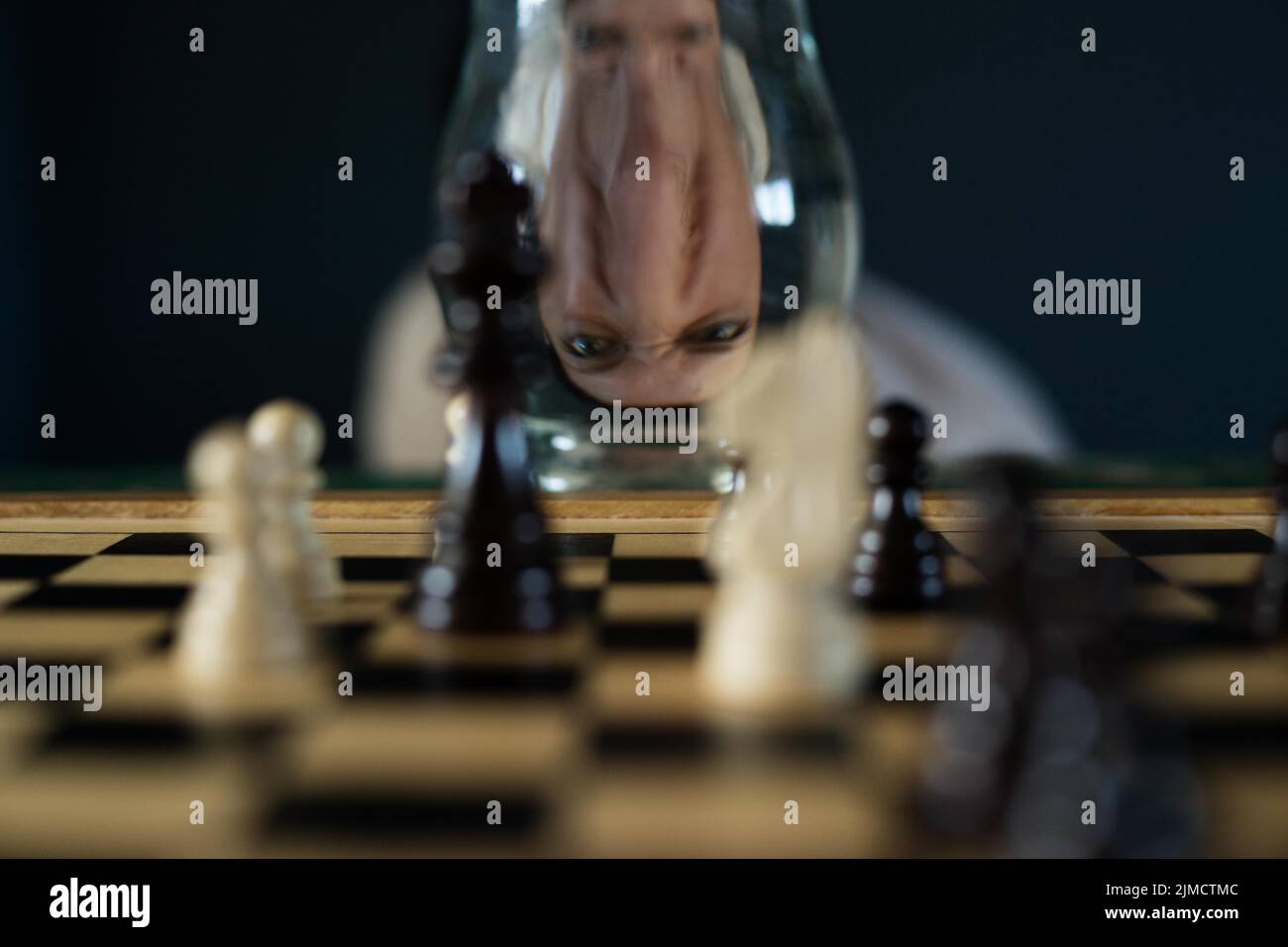 Symbol image, desperation, success, confusion, strategy, chessboard ...