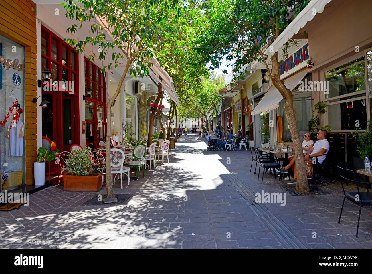 Street in Chania Crete Stock Photo - Alamy