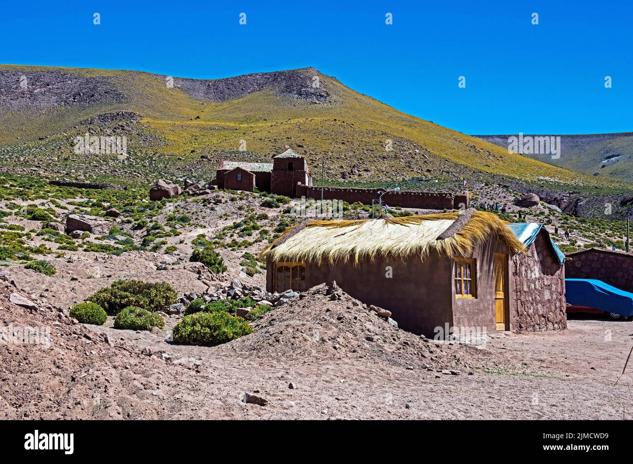 Machuca indio village, Atacama, Chile Stock Photo - Alamy