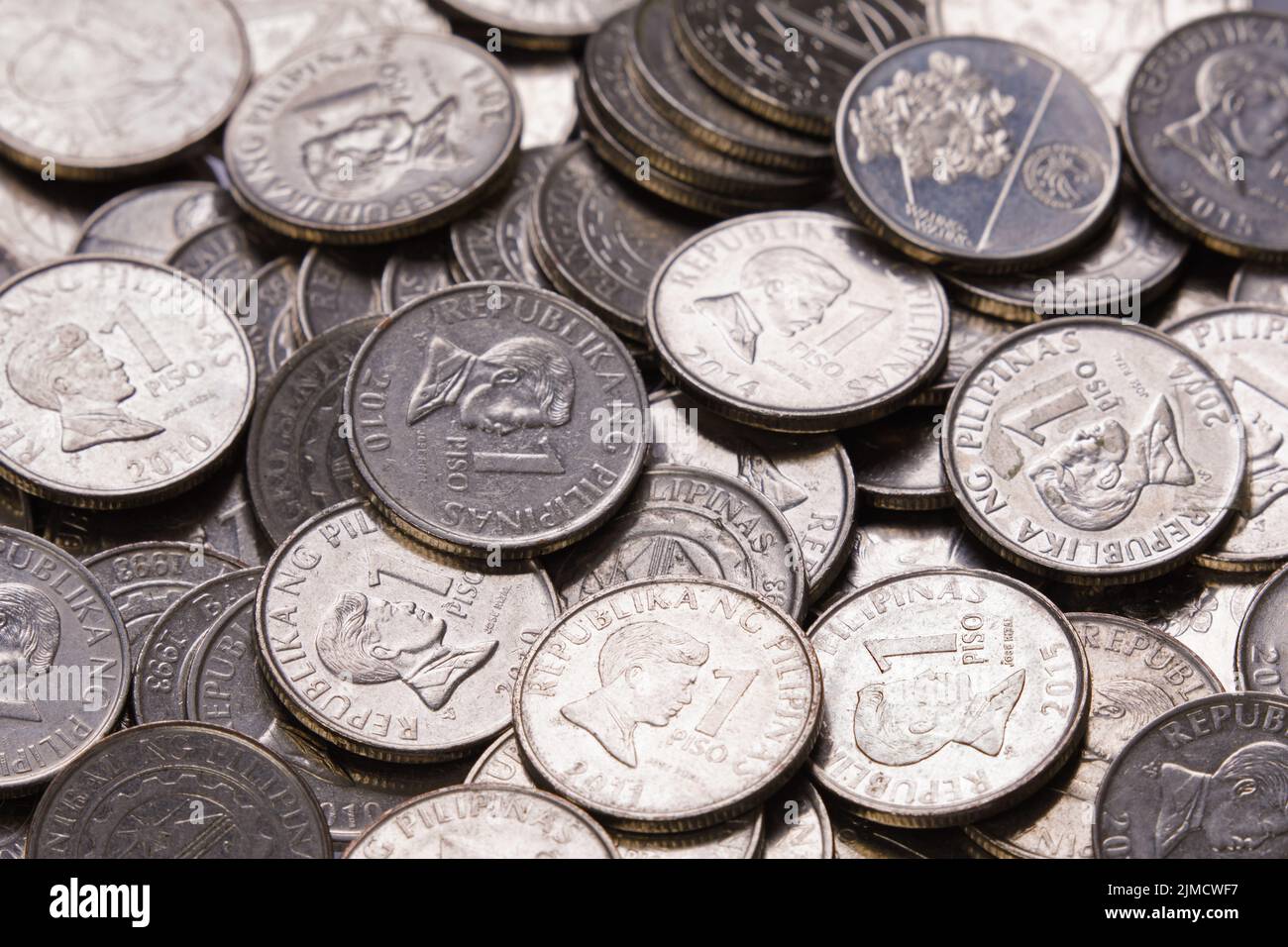 Philippine peso coins hi-res stock photography and images - Alamy