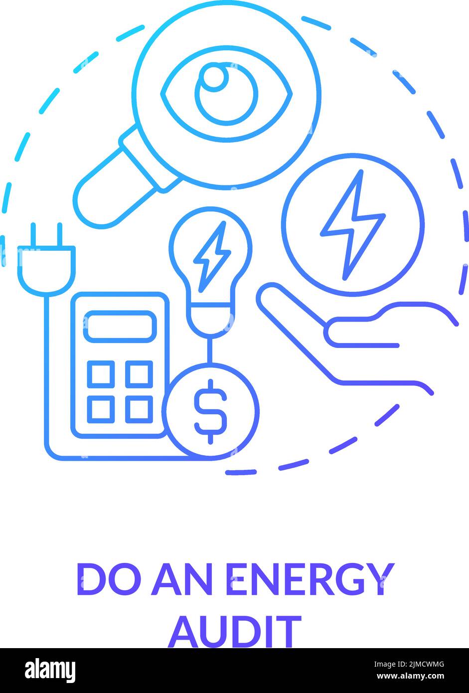 Energy audit icon Cut Out Stock Images & Pictures - Alamy
