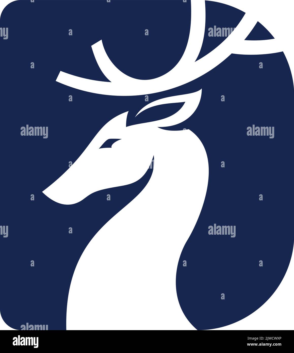 Letter d deer logo hi-res stock photography and images - Alamy