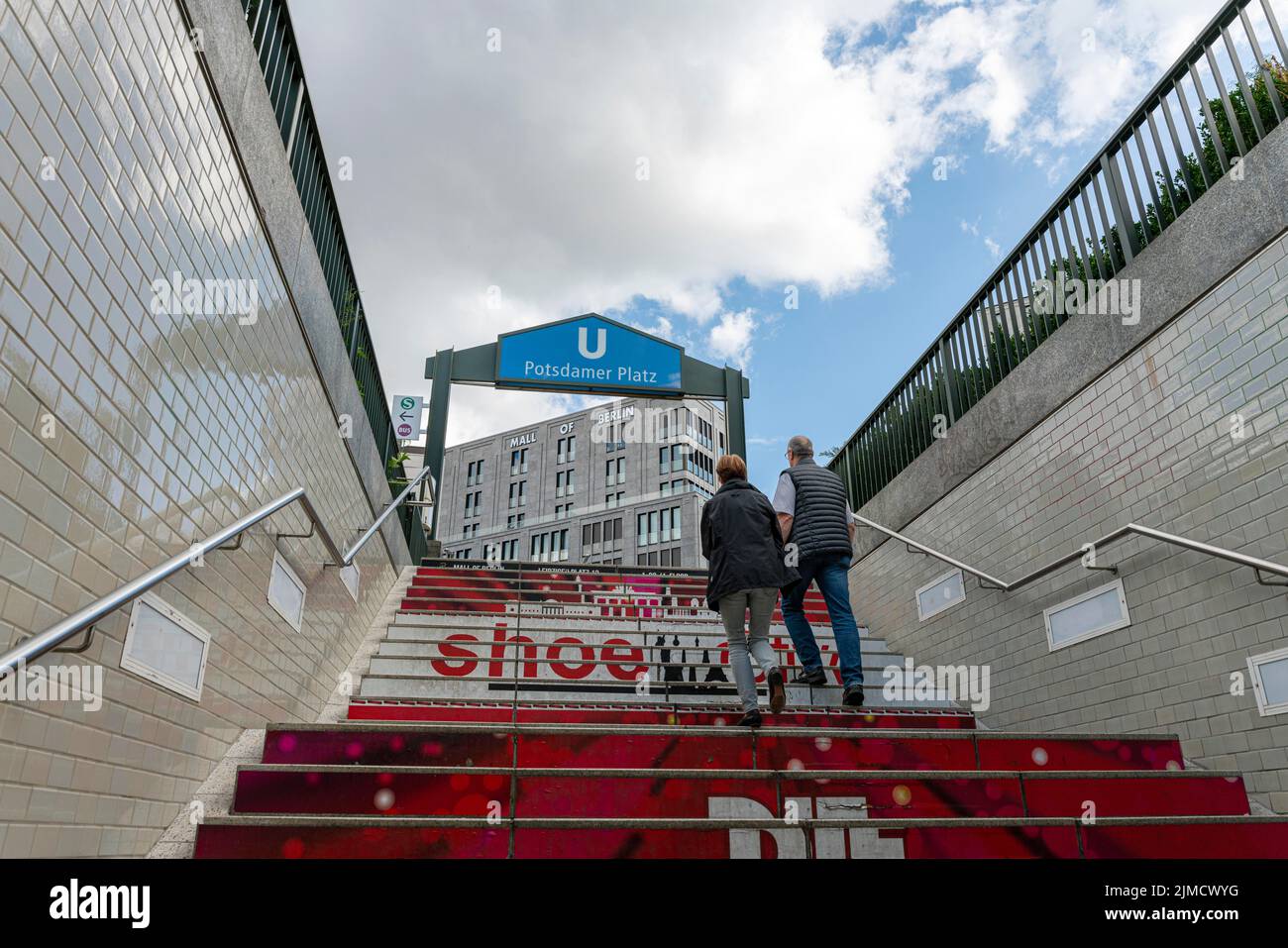 Underground station, Potsdamer Platz exit, Berlin, Germany Stock Photo ...